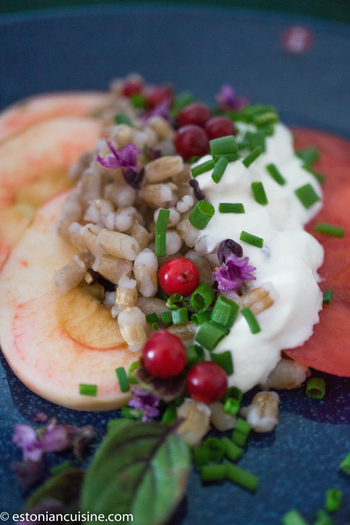 Barley Groat Salad. Kruubisalat – Estonian Cuisine. Eesti Toit.