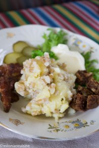 Estonian Potatoes and Groats Mash. Mulgipuder – Estonian Cuisine. Eesti ...
