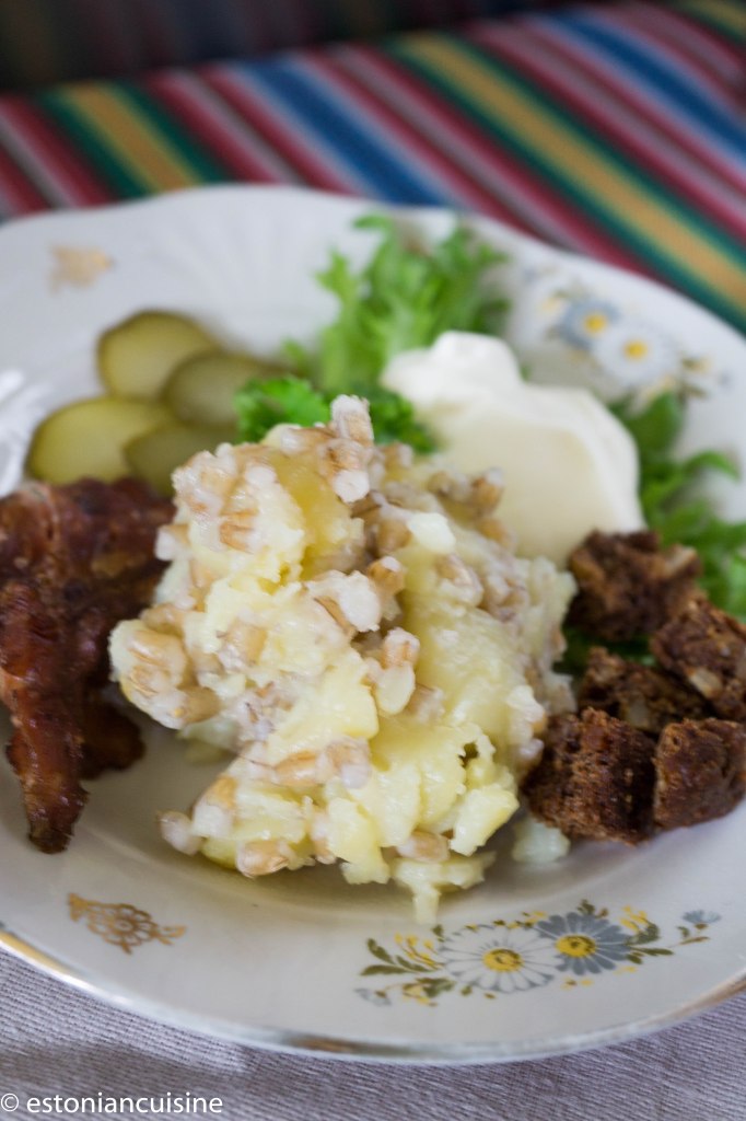 Estonian Potatoes and Groats Mash. Mulgipuder – Estonian Cuisine. Eesti ...