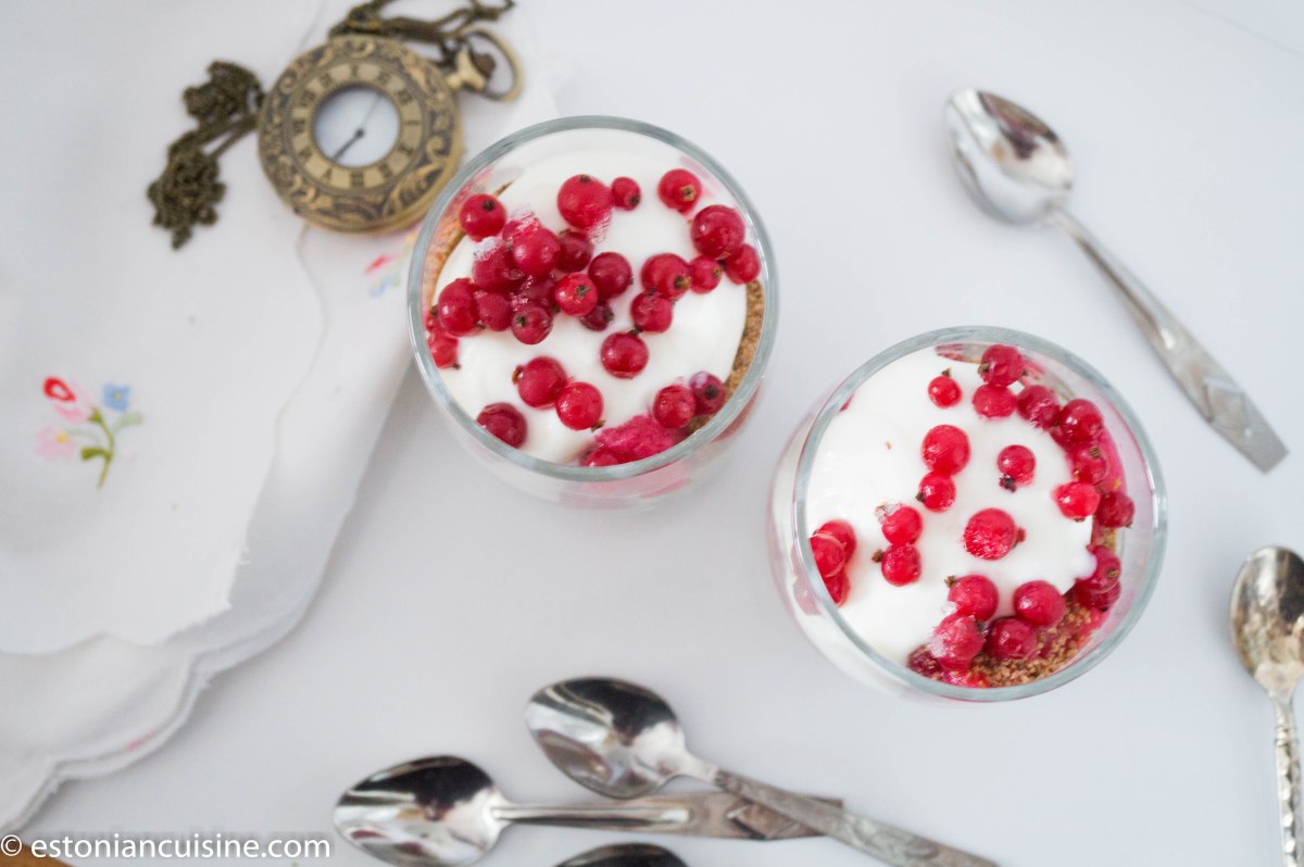 Layered Dessert with Rye Bread. Taani talutüdruk – Estonian Cuisine ...