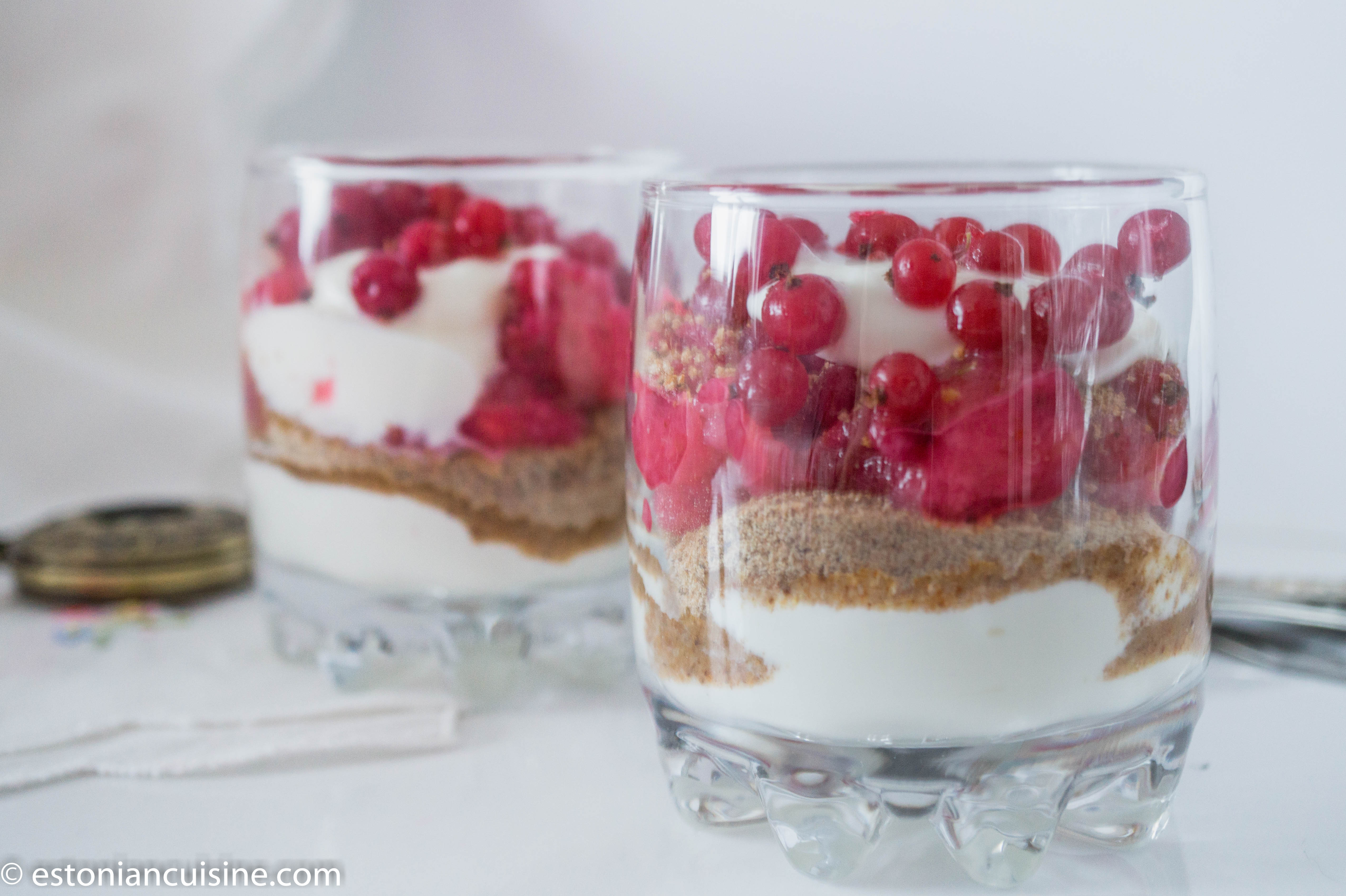 Layered Dessert with Rye Bread. Taani talutüdruk – Estonian Cuisine ...