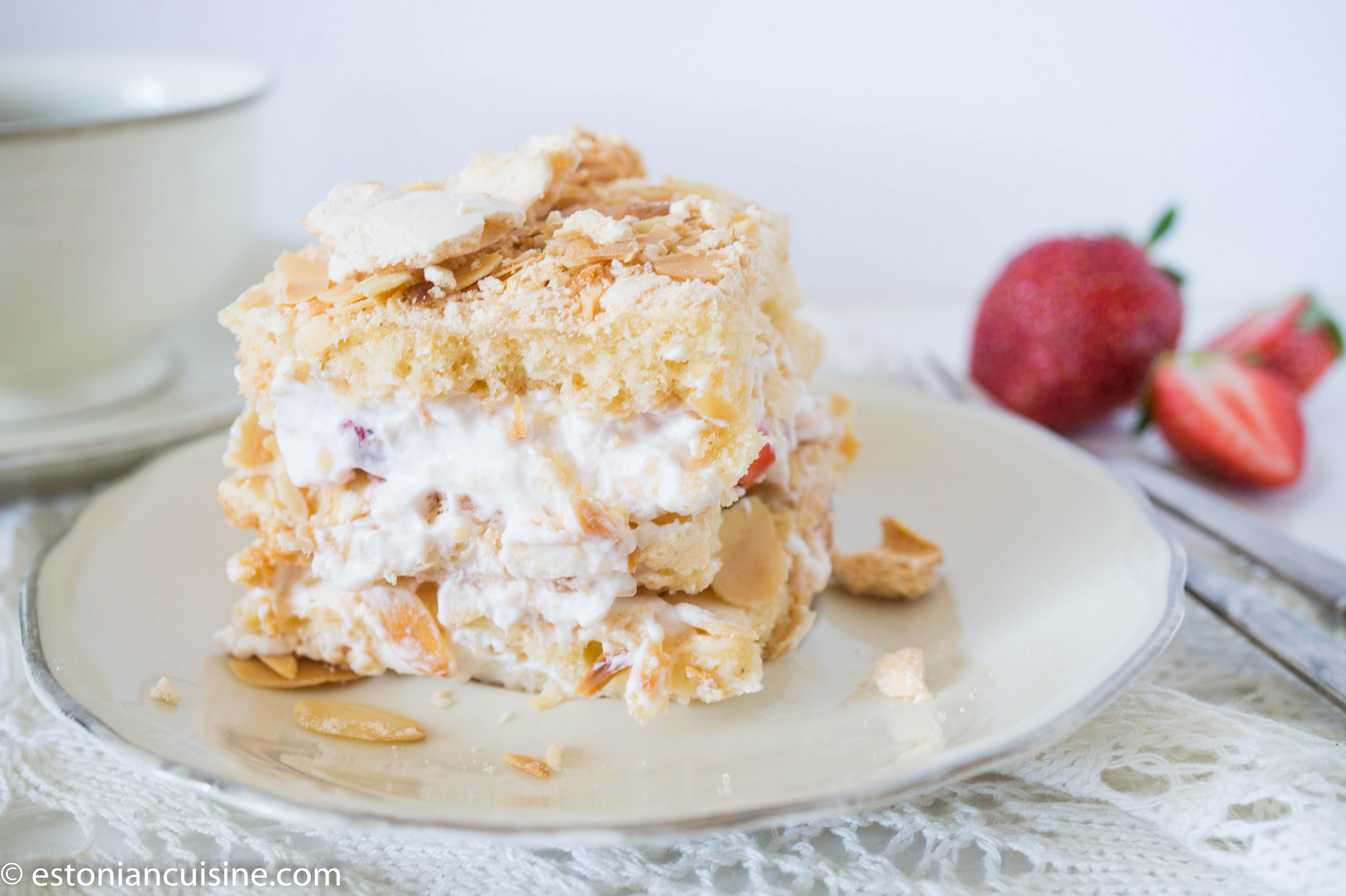 Crispy and Juicy Brita Cake. Brita kook – Estonian Cuisine. Eesti Toit.