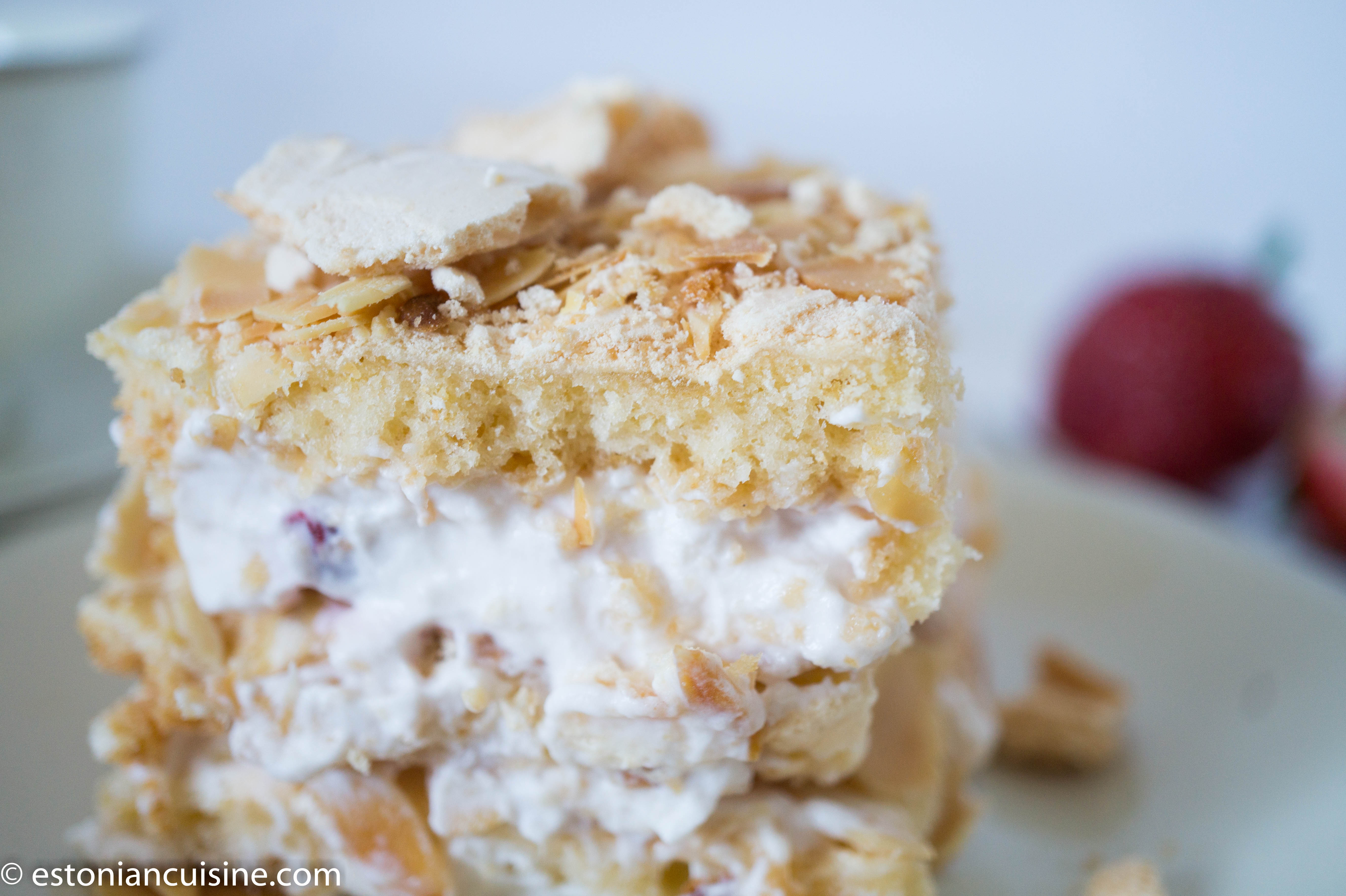 Crispy and Juicy Brita Cake. Brita kook – Estonian Cuisine. Eesti Toit.