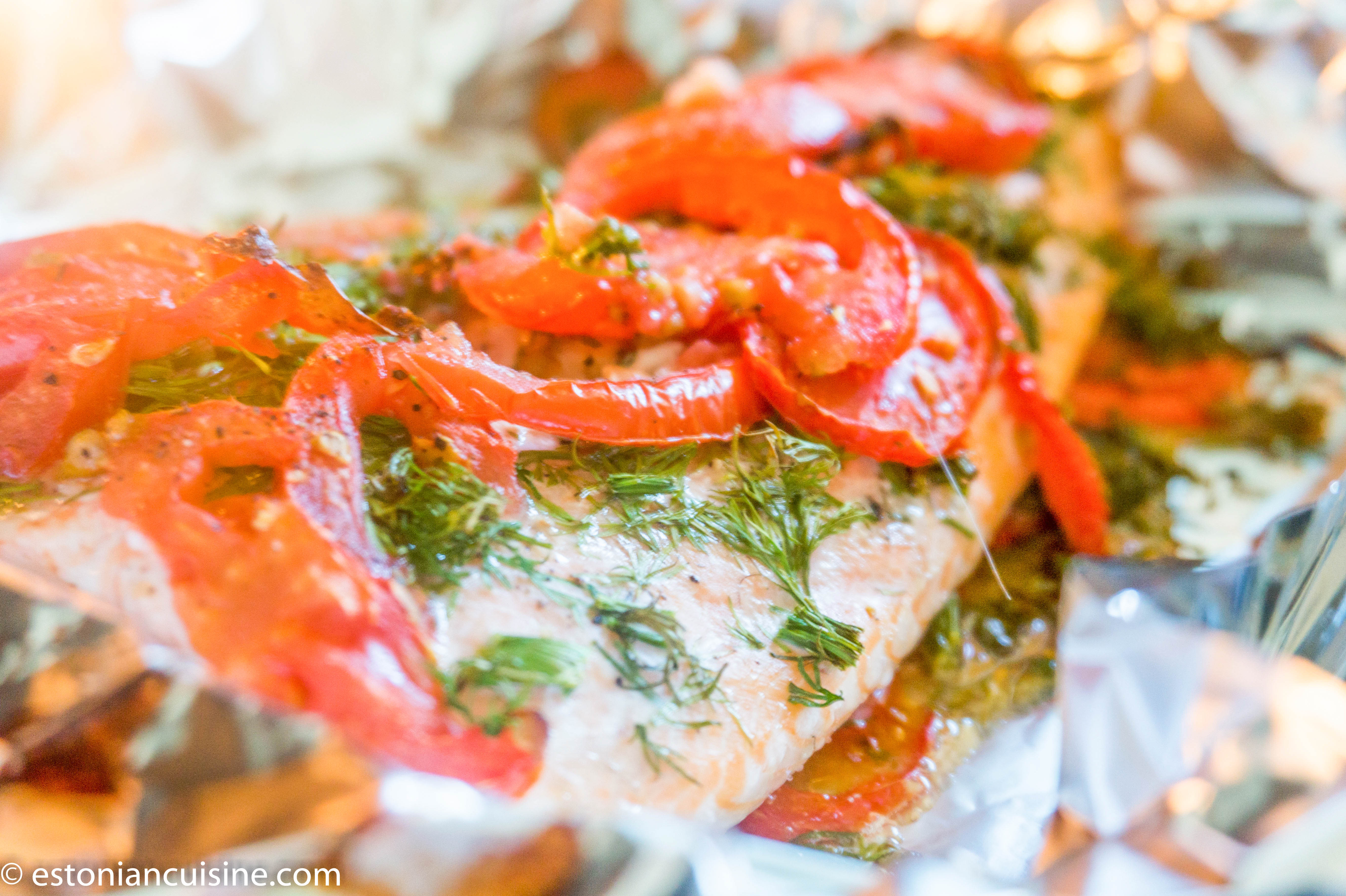 Simple Fish with Dill and Tomatoes. Lihtne kala tilli ja tomatiga ...